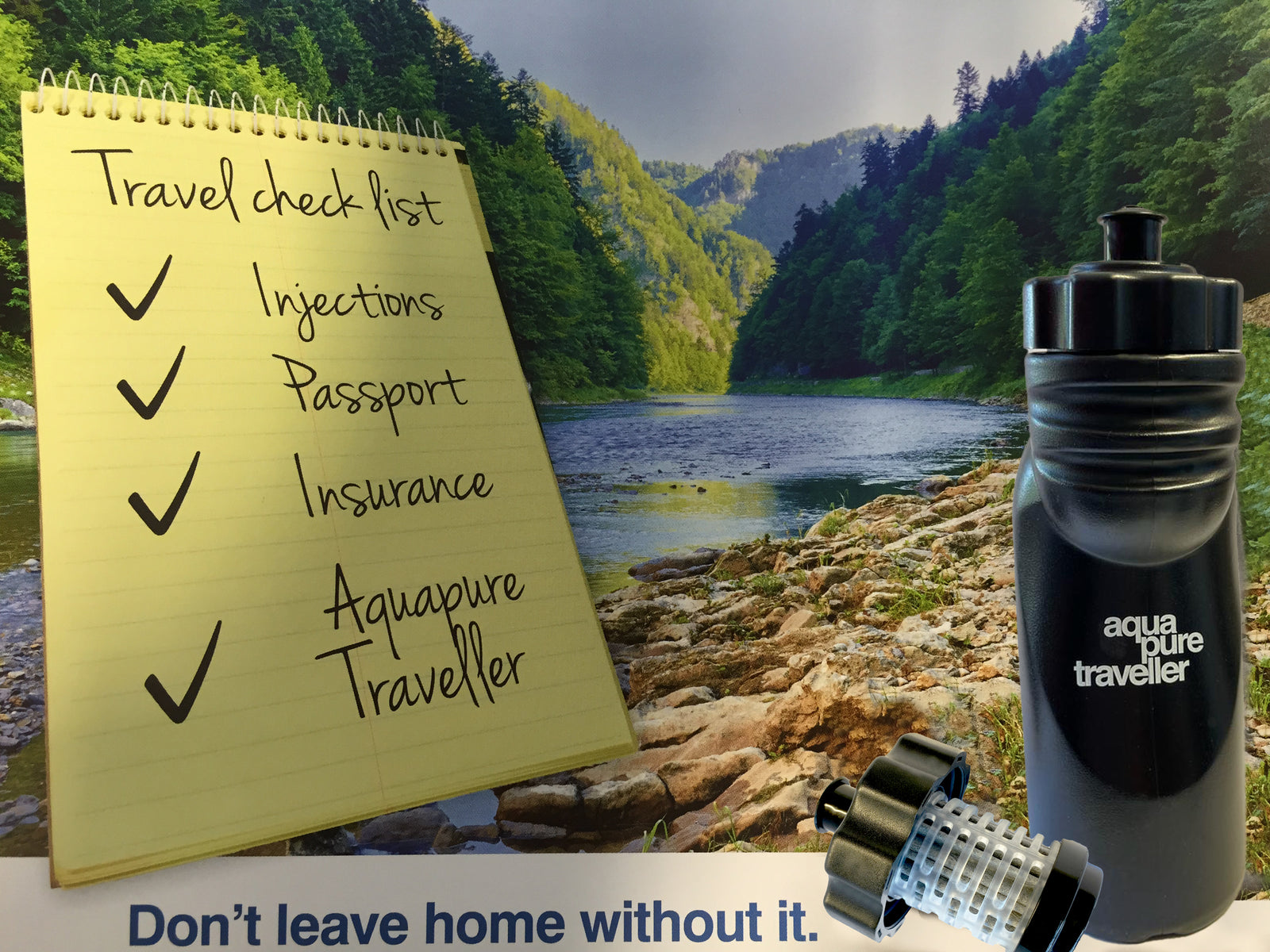 Filtered Water Bottle for Travel | aquapure traveller