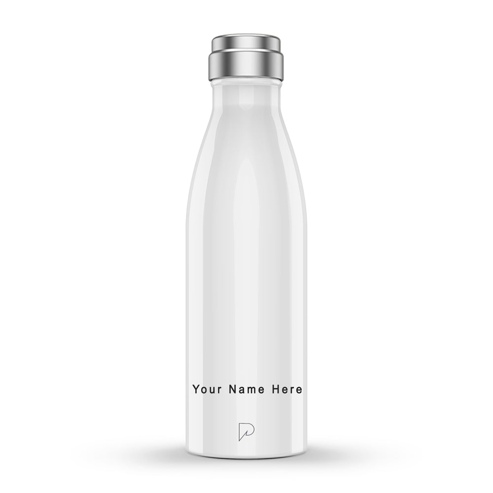 White Classic Stainless Steel Water Bottle | ICE° Bottle